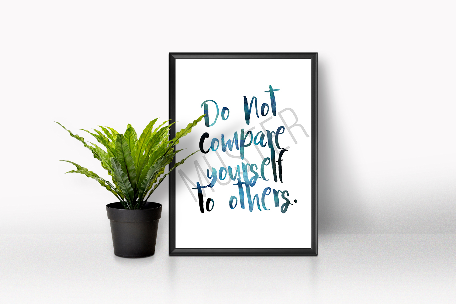 Poster A3 – „Do not compare yourself to others.“ - Women At Work Shop